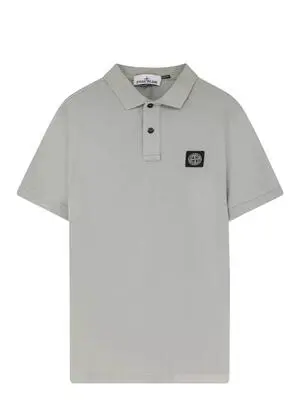 STONE ISLAND Logo-patch Polo Shirt