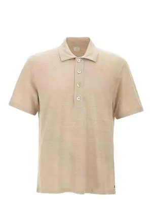 Eleventy Linen Polo Shirt - Neutrals