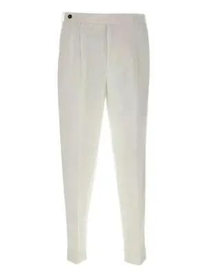 PT TORINO Pleated Trousers - White