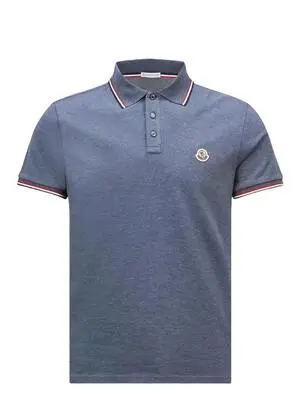 Moncler Piquet Polo Shirt - Blue