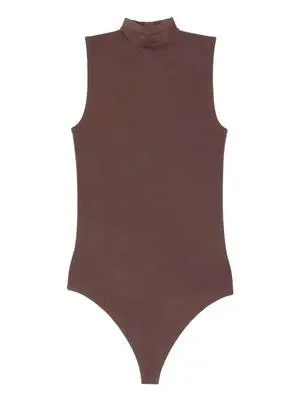 Wolford Roll-neck Sleeveless Bodysuit - Brown