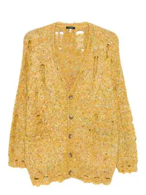 R13 Button Cardigan - Yellow