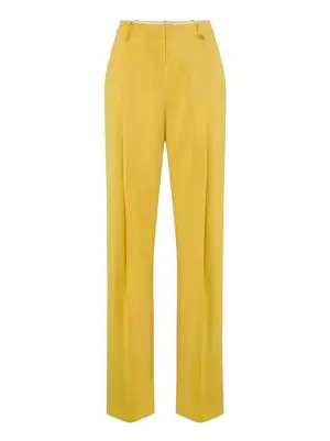 Elisabetta Franchi Belt-loops Tailored Trousers - Yellow