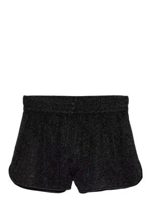 Oseree Lurex Shorts - Black