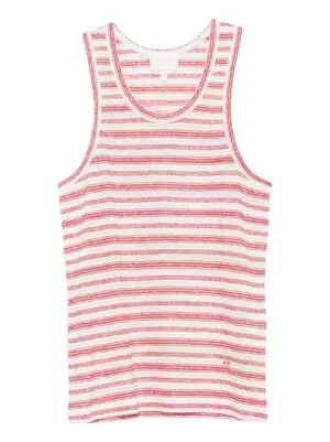 A.p.c. Striped Tank Top - Red