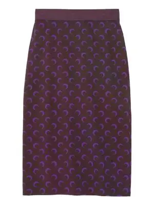 MARINE SERRE Printed Skirt - Purple