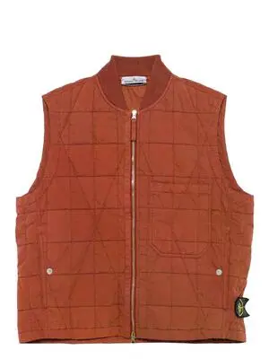Stone Island Logo-patch Gilet - Brown