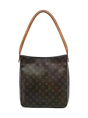 LOUIS VUITTON 2002 Monogram Looping Gm - Brown