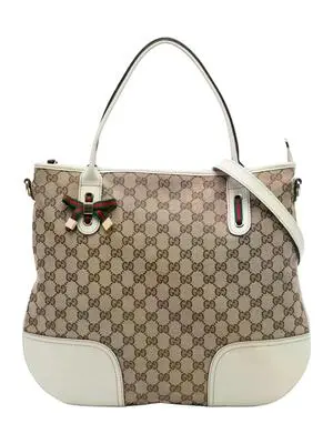 Gucci Gg Canvas Princy Satchel - Brown