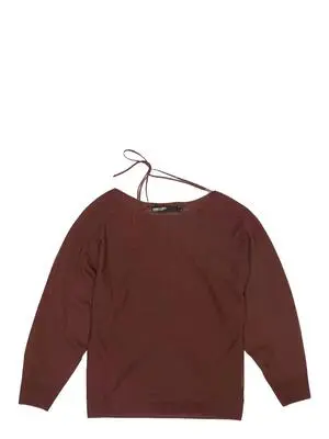 Bimba Y Lola Tie-detail Long-sleeve Top - Brown