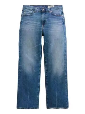 Ag Frayed Cropped Jeans - Blue