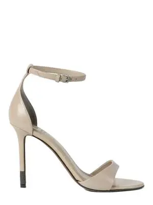 BRUNELLO CUCINELLI Nappa Leather Heels With Monili Detail