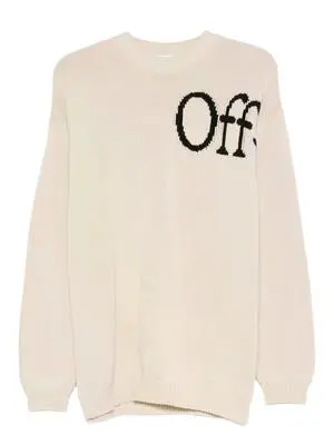 Off-White Crew Neck Sweater - Neutrals