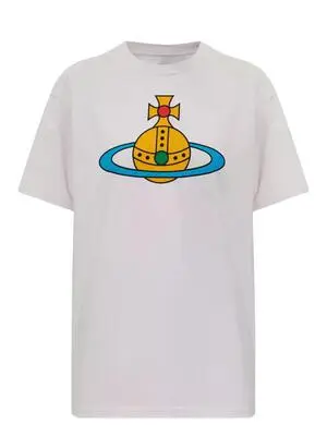 VIVIENNE WESTWOOD Orb Graphic T-shirt - Neutrals