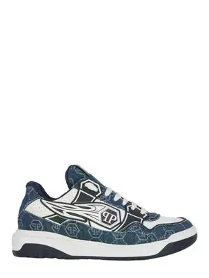 Philipp Plein Moonwalker Lace-up Sneakers - Blue
