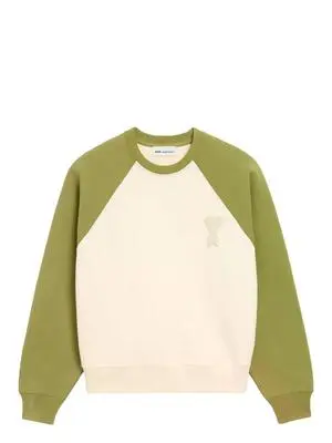 Ami De Coeur Two-tone Sweatshirt - Neutrals