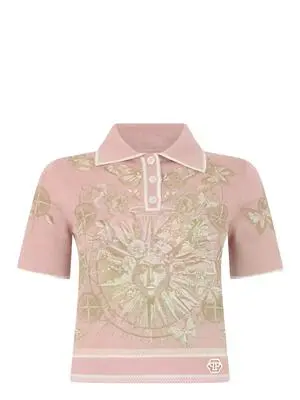 Philipp Plein Embroidery Polo Shirt - Pink