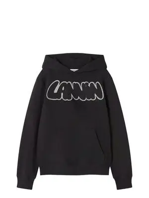 LANVIN Logo-detail Hoodie - Black