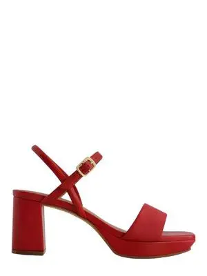 Bernardo Canto Leather Sandals - Red