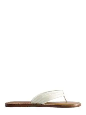 Bernardo Miami Leather Sandals White