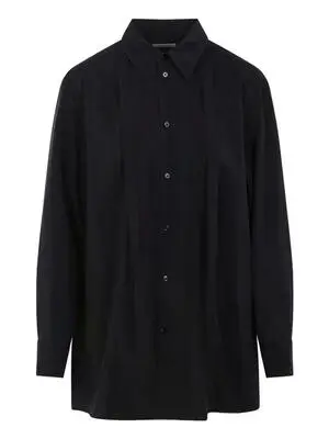 LEMAIRE Pleated Shirt - Black