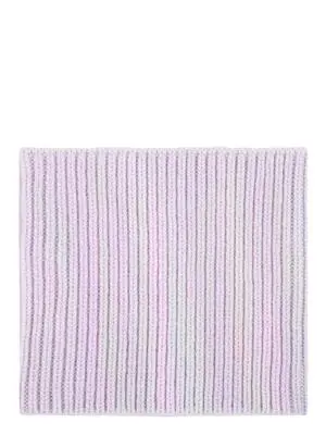 Eric Bompard Ribbed Knit Scarf - Purple