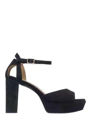 Bernardo Valeria Platform Heeled Sandals - Black