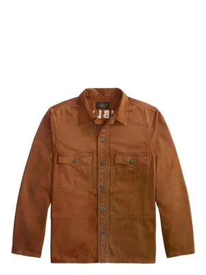 Ralph Lauren Striped Cotton Overshirt - Brown