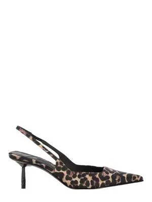 LE SILLA Leopard Print Slingback Sandals - Neutrals