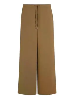 Max Mara Mstcorone Drawstring Palazzo Pants - Brown