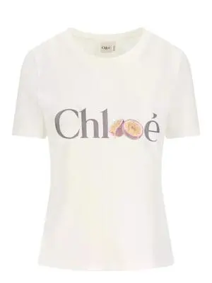 Chloé Logo-print T-shirt - White