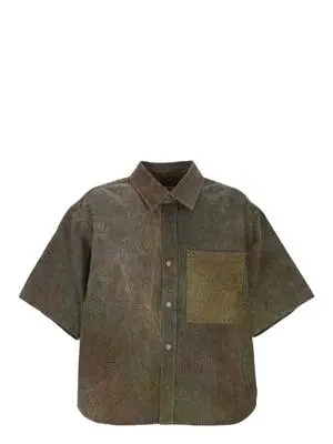 AGOLDE Pocket Short-sleeve Shirt - Brown