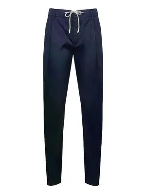 Eleventy Drawstring-fastening Trousers - Blue