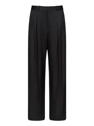 Loulou De Saison Alio Pleated Trousers - Black
