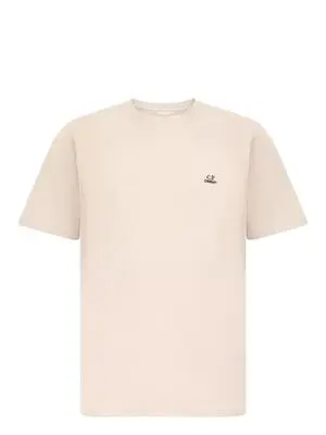 C.P. COMPANY Logo-detail T-shirt Neutrals