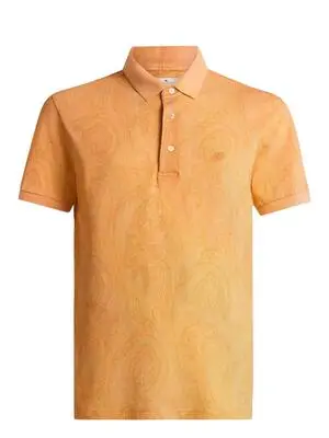 Etro Arnica-motif Polo Shirt - Orange