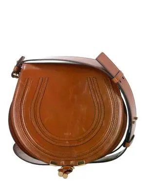 Chloé Marcie Saddle Bag - Brown