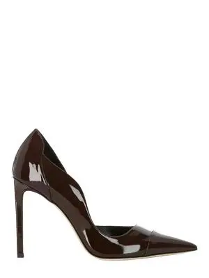 JIMMY CHOO Pointed-toe Leather Pumps - Brown