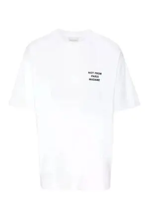 Drole De Monsieur Slogan T-shirt - White