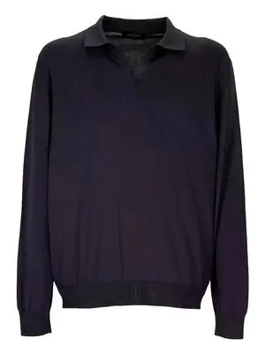 GRAN SASSO Polo-collar Sweater - Blue