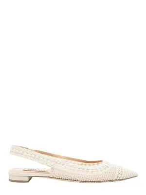 ARTEANA Woven Slingback Sandals - Neutrals