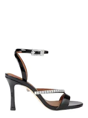 Kurt Geiger Crystal-embellished Stiletto Sandals - Black