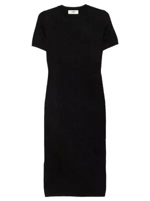 Fendi Jacquard Midi Dress - Black