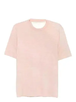 Brunello Cucinelli Round Neck T-shirt - Pink