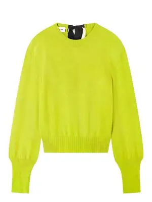 LANVIN Crew-neck Long-sleeve Sweater - Green