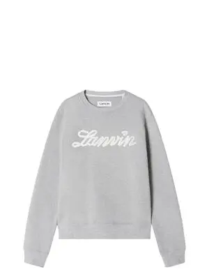 LANVIN Logo-Detail Crew-Neck Sweatshirt