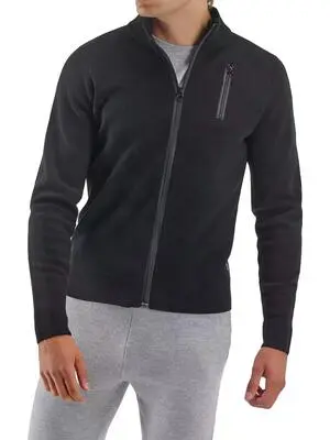 BIOMA Mid-layer Merino Jacket - Black