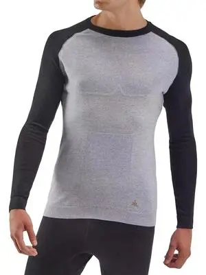 BIOMA Long-sleeved Merino-wool Base Layer - Grey