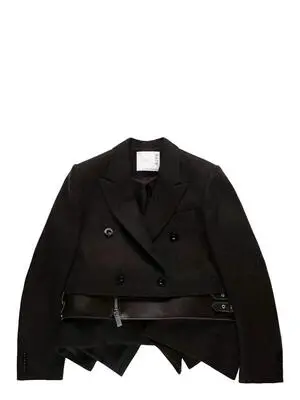 Sacai Wool Jacket - Brown