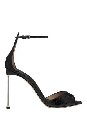 TOM FORD Reptile Effect Heeled Sandals